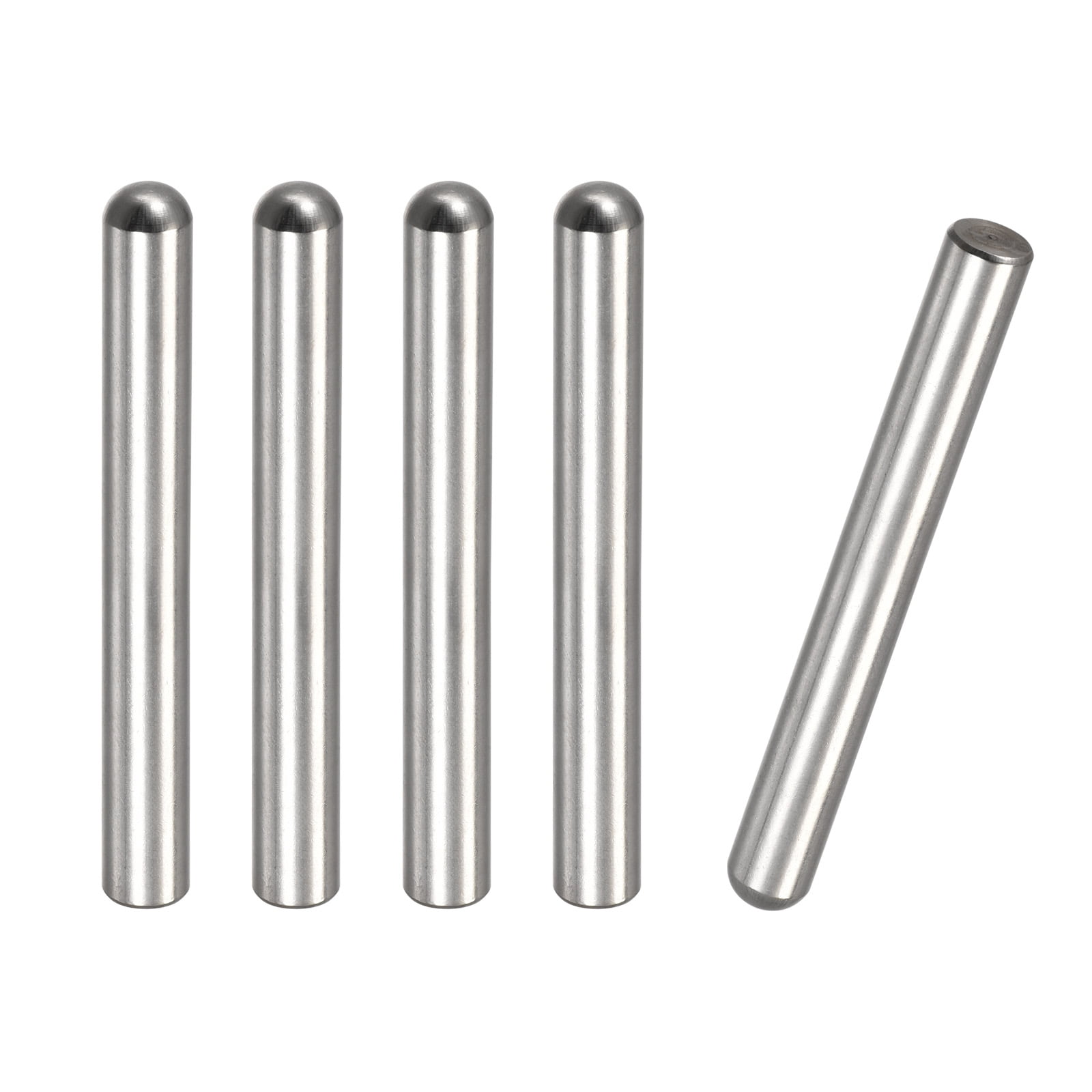 8x70mm Dowel Pins, 5 Pack Round Head Flat Chamfered End Dowel Pin ...