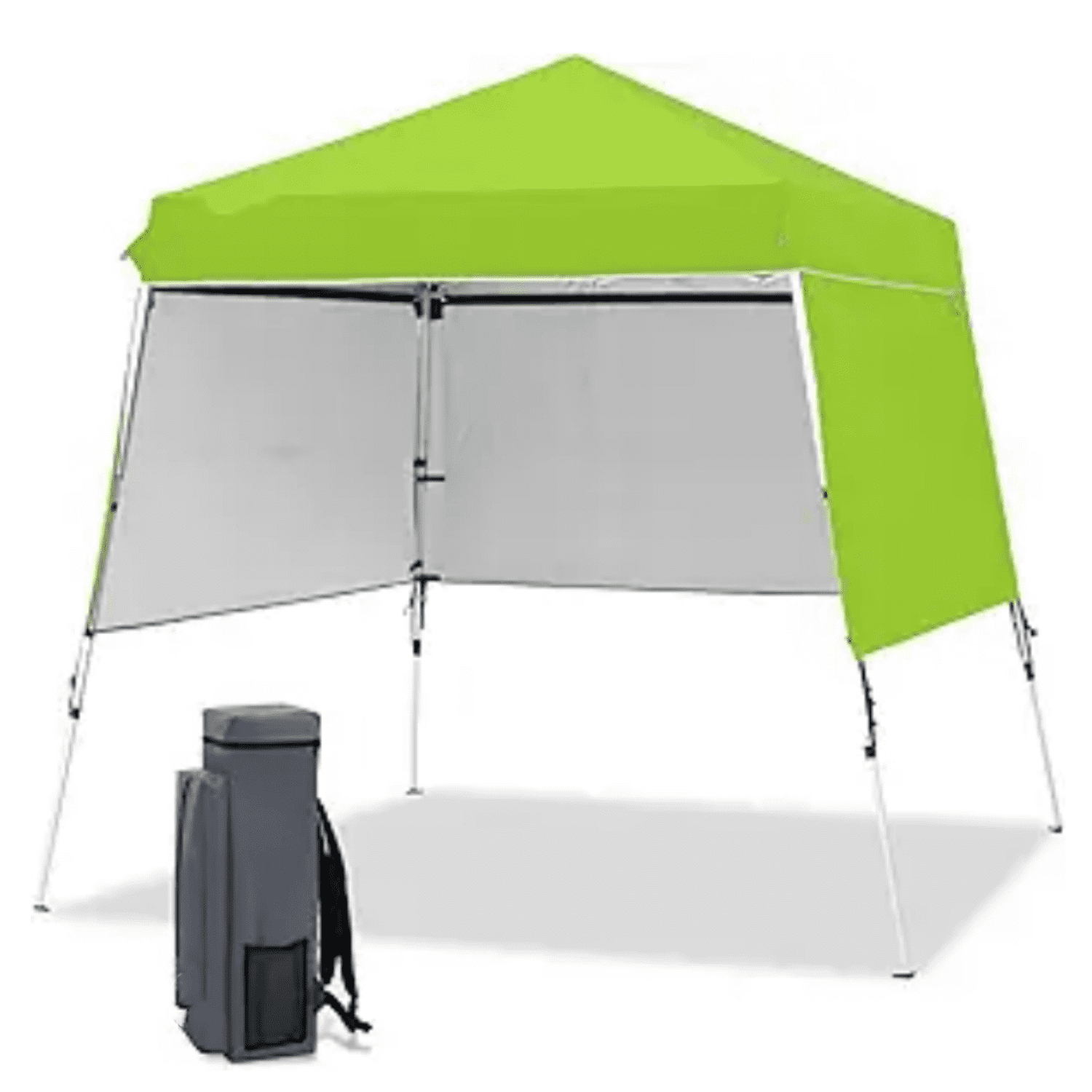 8x8 Aluminum Super-Lightweight Slant Leg Pop Up Canopy with 3 Removable ...