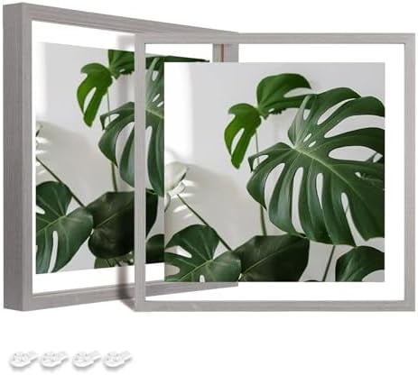8x8 Floating Frames Set of 2, Double Plexiglass Picture Frame, Made of ...