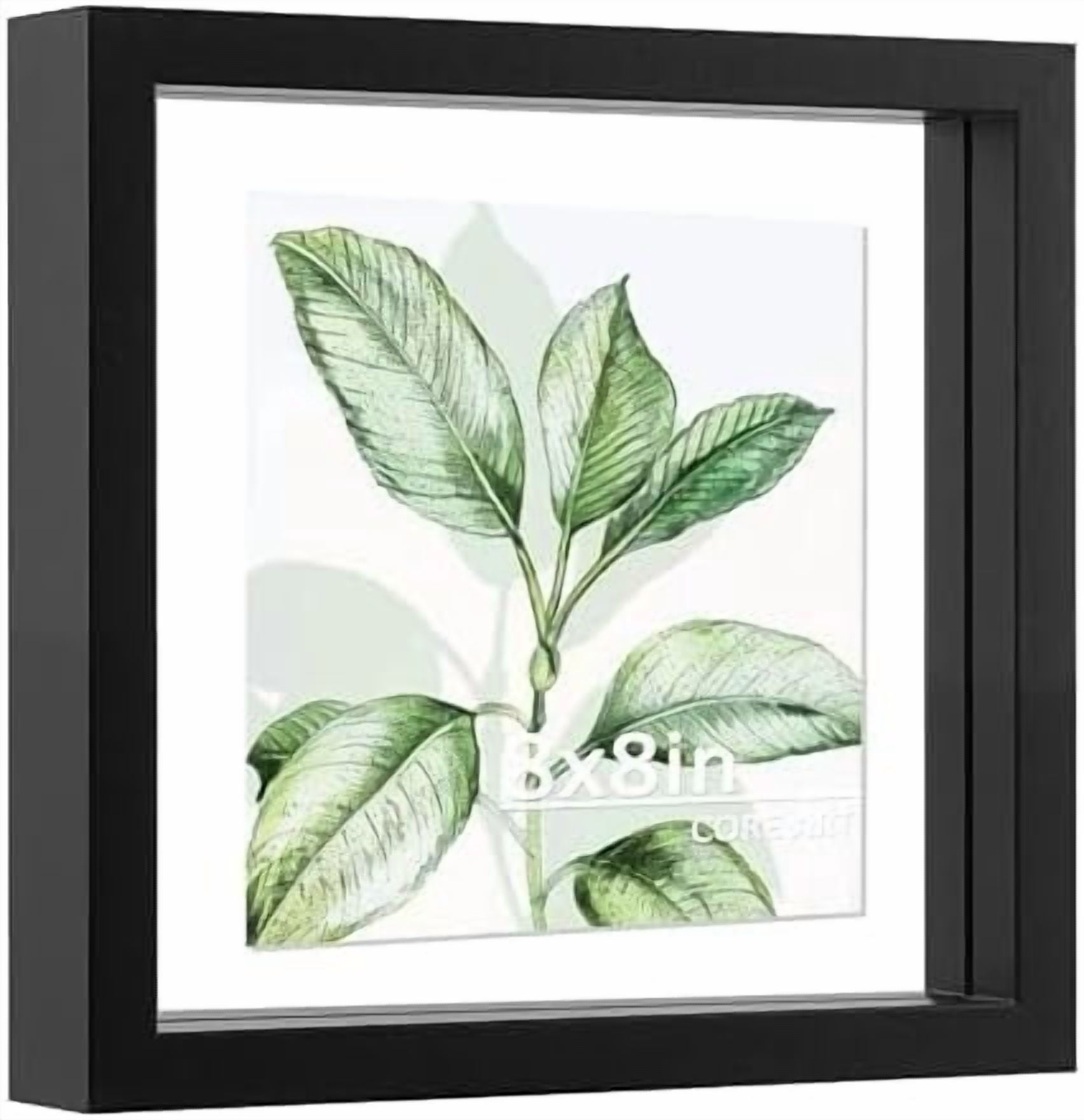 8x8 Floating Picture Frame,Double Plexglass Floating Frame for 6x6,4x4 ...