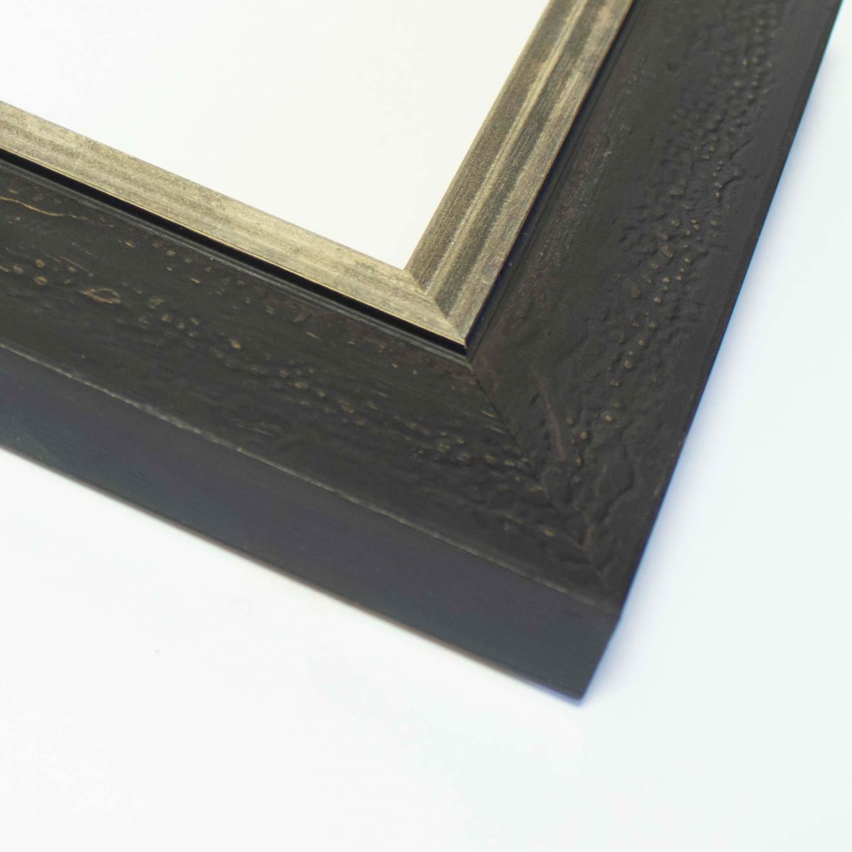 8x8 Frame Black & Gold Solid Wood Picture Frame Width 1.75 Inches ...