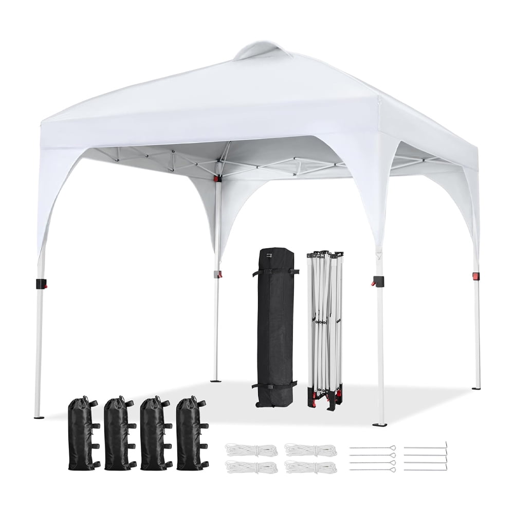 8x8 Quick Setup Canopy Tent with Vent, Portable Outdoor Sun Shade with ...
