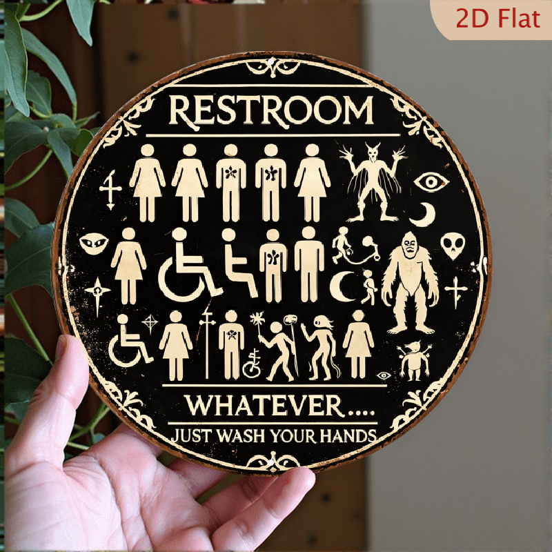 8x8 Inch Round Aluminum Wall Art Modern Abstract Metal Decorative ...