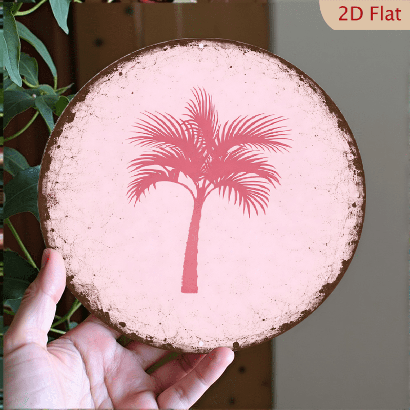 8x8 Inch Round Metal Wall Art Decor, Modern Abstract Aluminum Wall ...