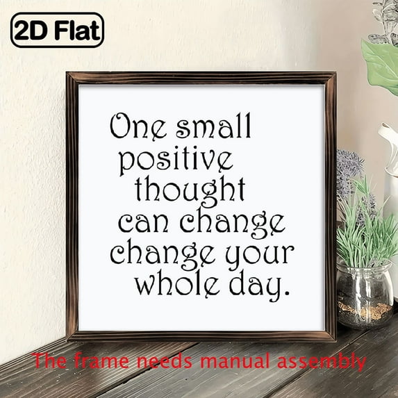 8x8 Inch Rustic Farmhouse Wood Wall Hanging Sign - Vintage Home Decor ...