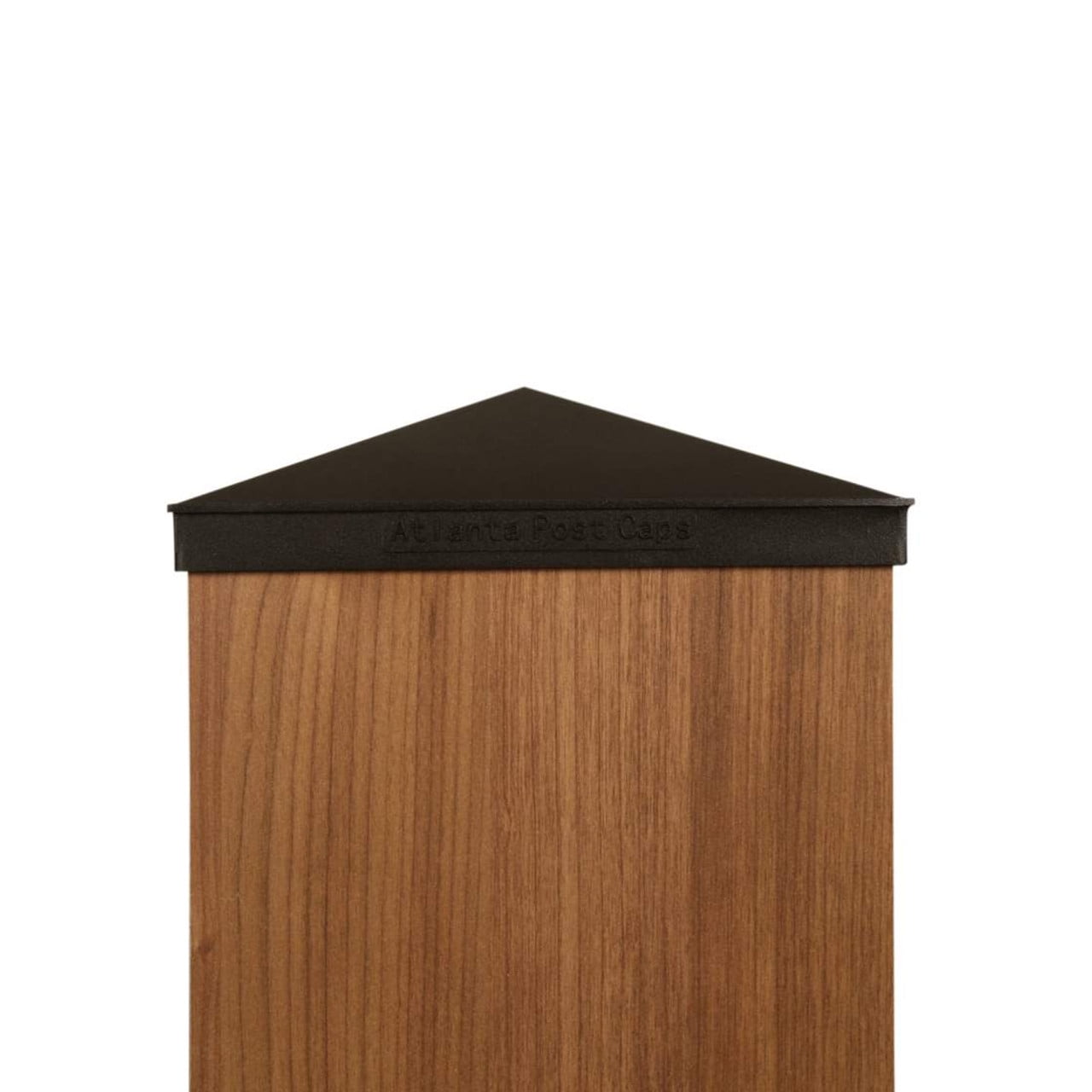 8x8 Metal Post Cap (8.0") Black Aluminum Pyramid Style Metal Top for ...