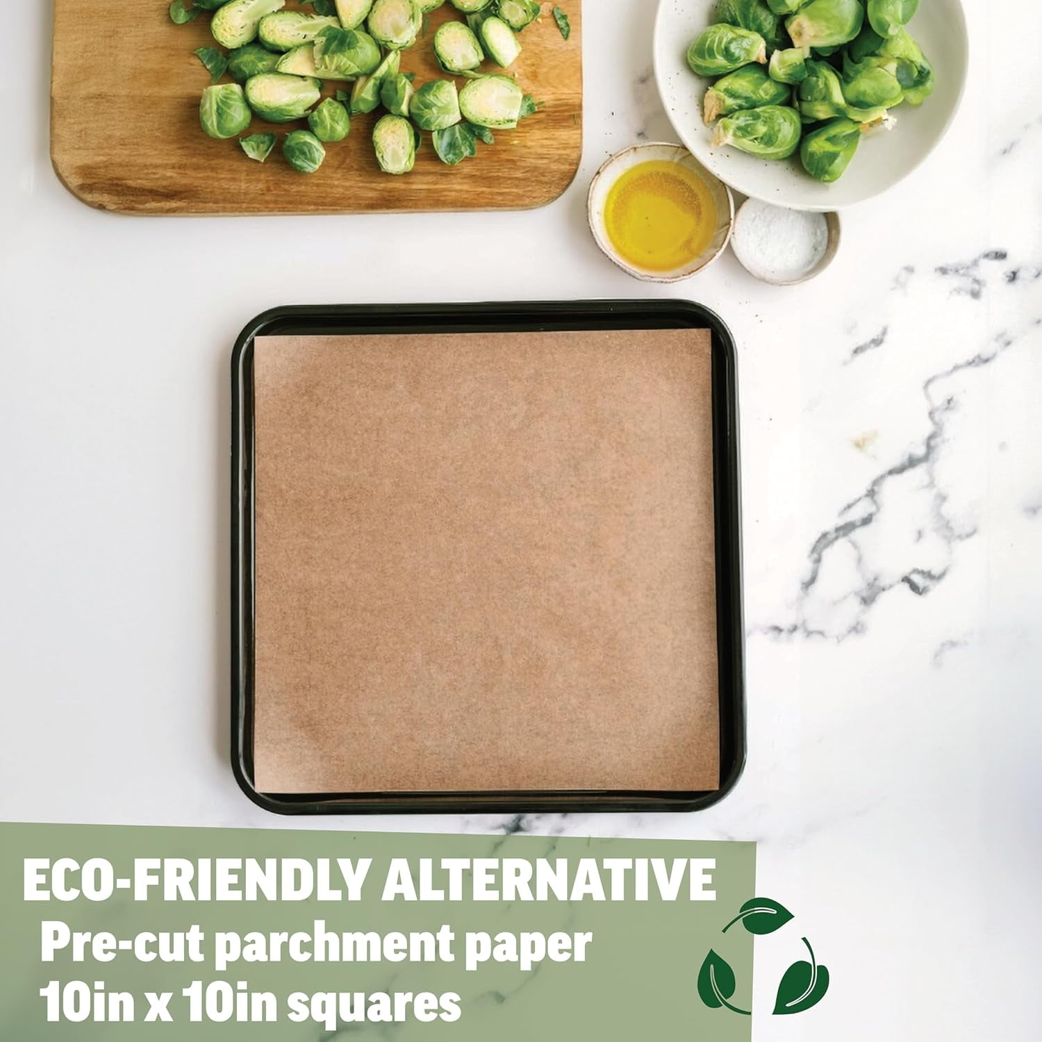 8x8 Parchment Squares (200 sheets) - Unbleached, Non-stick, Pre-cut ...