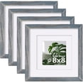 8x8 Picture Frame Made of Solid Wood with Plexiglass, Display Pictures ...