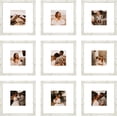 8x8 Picture Frame Set of 9 - Multi Collage Gallery Square Photo Frames ...