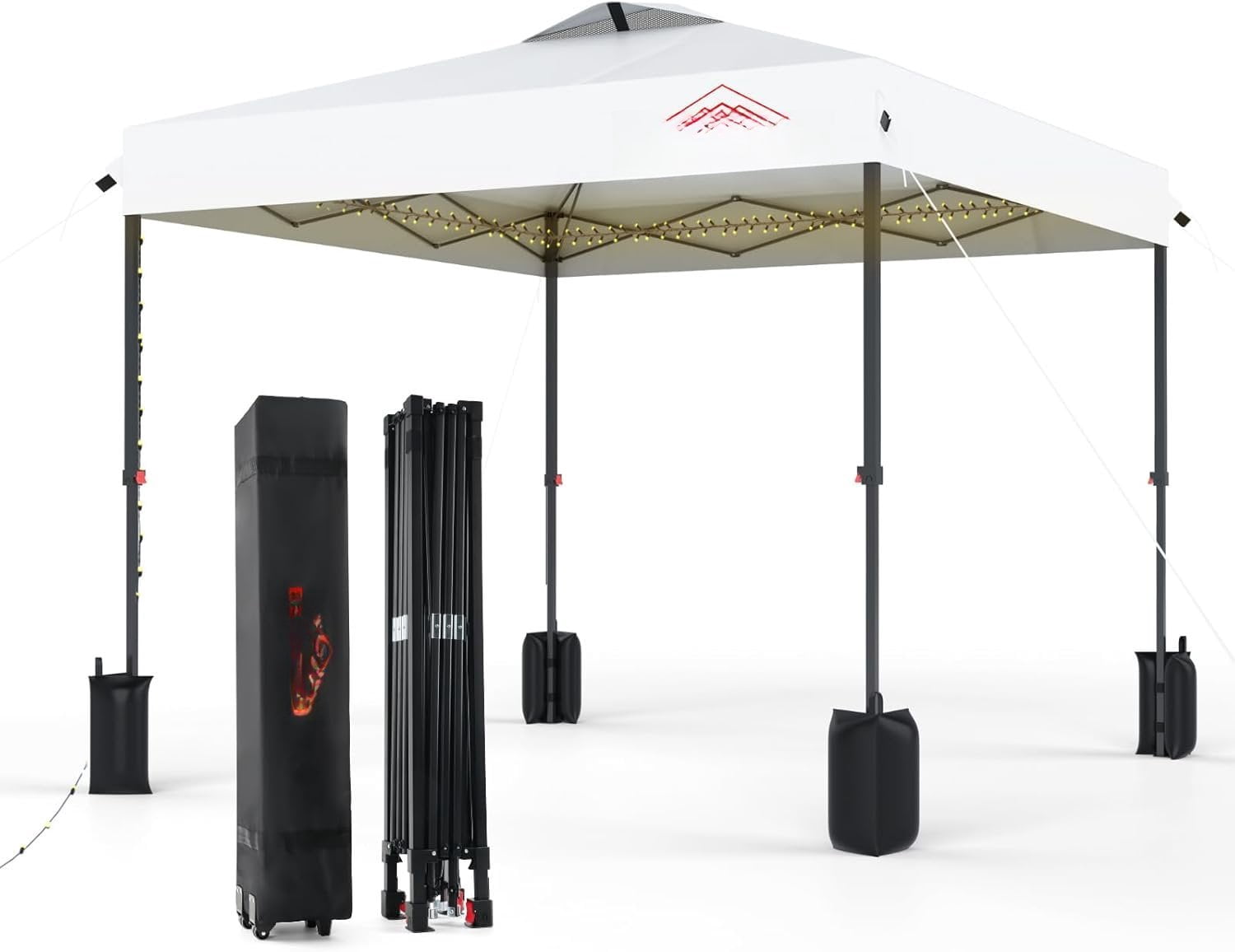 8x8 Pop Up Canopy, Easy Up Canopy Tent, Heavy Duty Tents for Parties ...