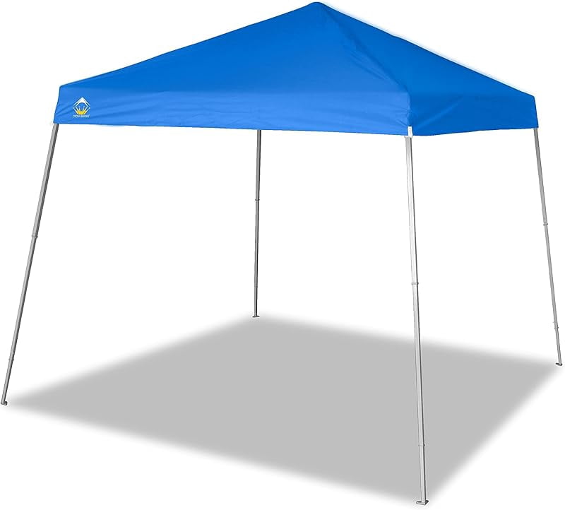 8x8 Pop Up Canopy Tent, Slant Leg Outdoor Canopy with Carry Bag, Beach ...