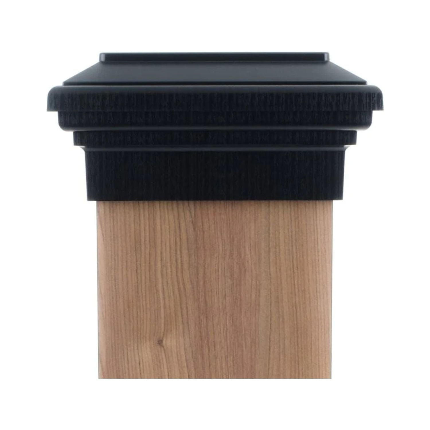 Walmart 8x8 Deck Fence Post Cap | Black Flat Top - Walmart.com