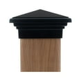 Atlanta Black Pyramid 8x8 Post Cap - Outdoor Fence Topper - Walmart.com