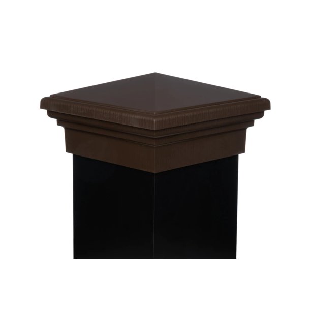 8x8 Post Cap ?Brown Pyramid Top - Walmart Business Supplies
