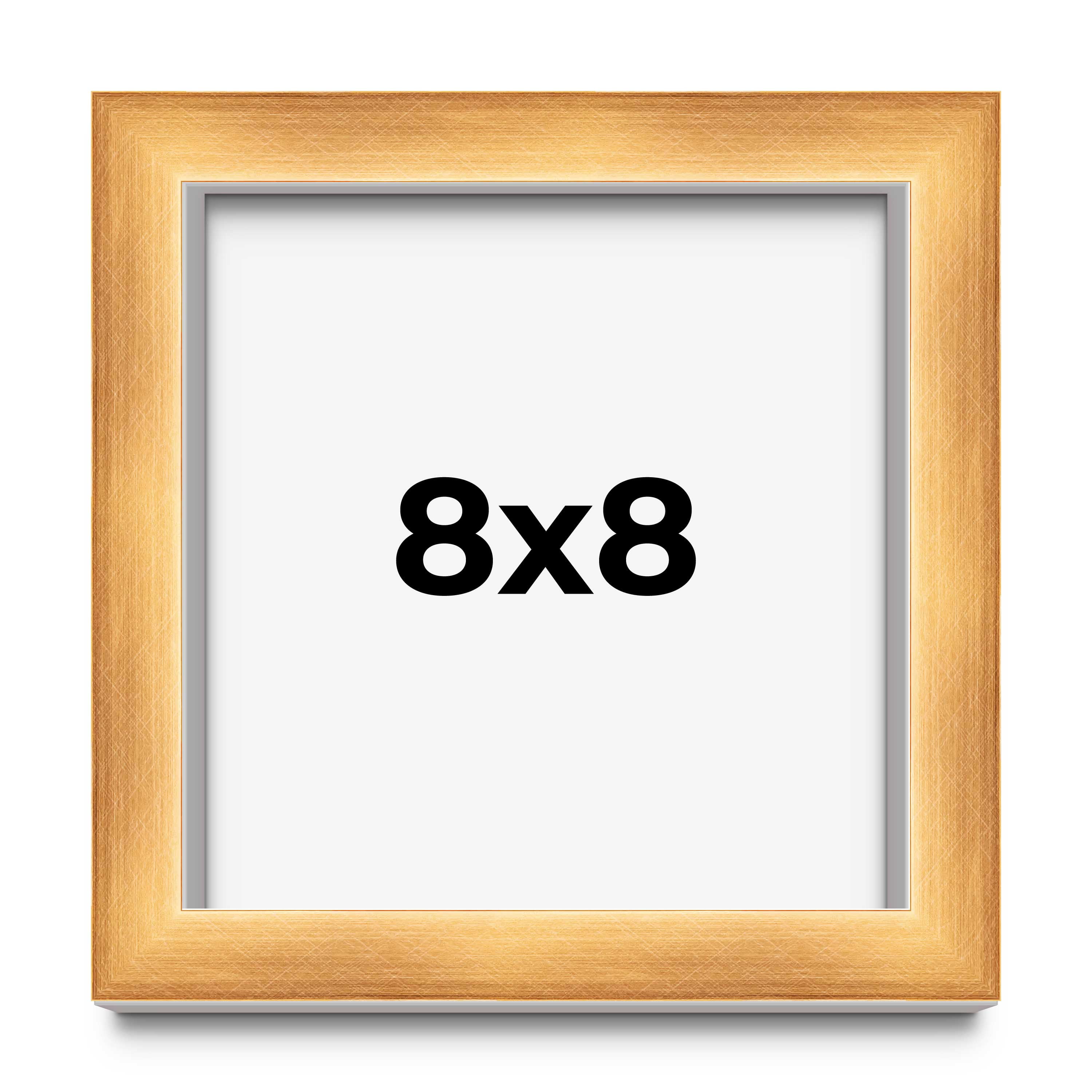 8x8 Shadow Box Bronze Cross-Brushed Display Frame | 1.625 Inches Deep ...