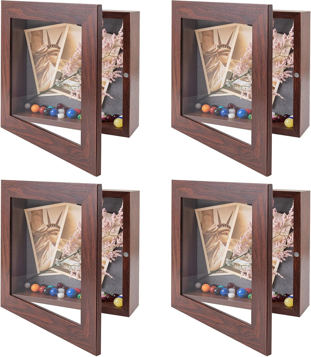, 8x8 Shadow Box Frame - Front Opening - 2 Inch Depth Display Box for ...