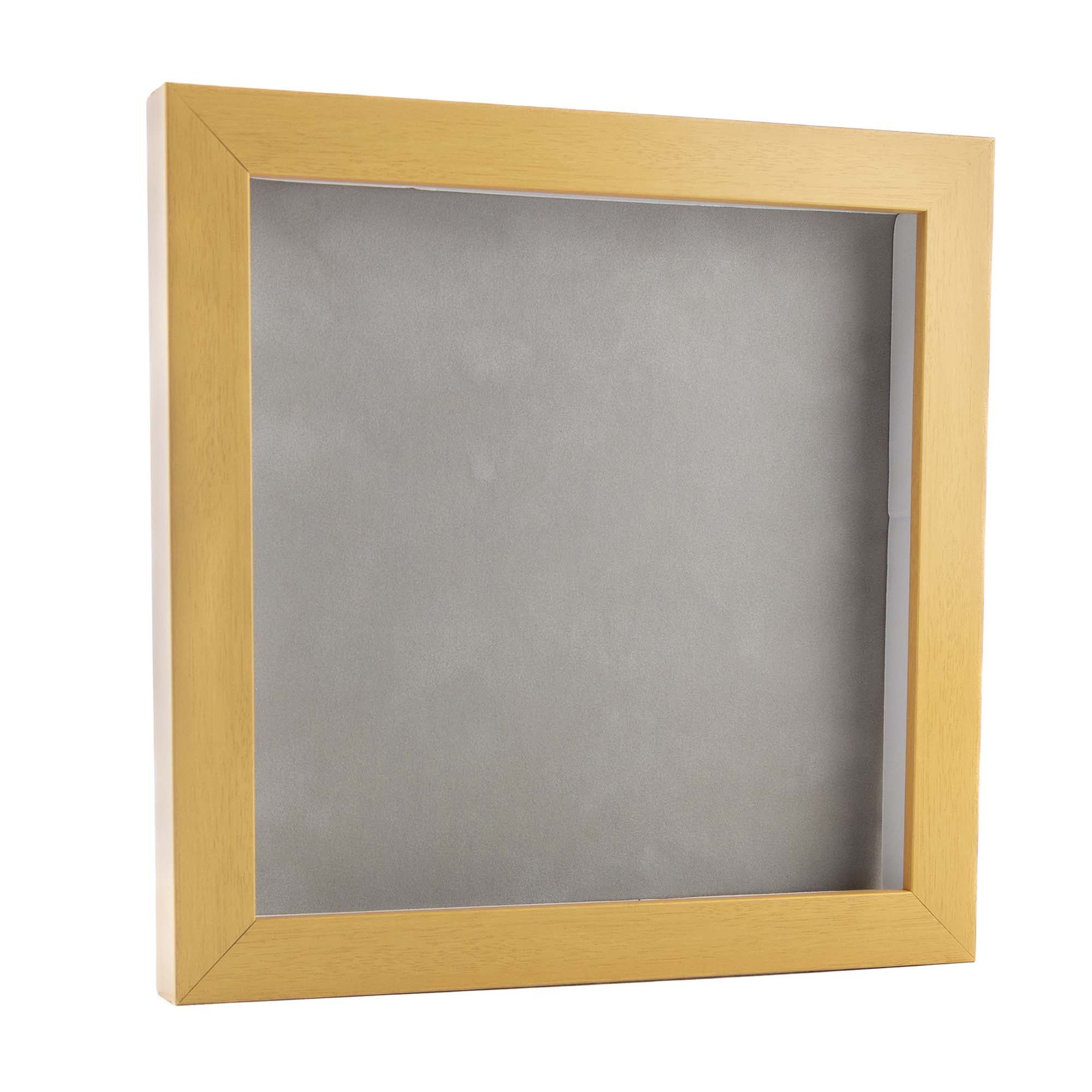 8x8 Shadow Box Frame Natural Wood | With a 3/4" Usable Display Depth ...