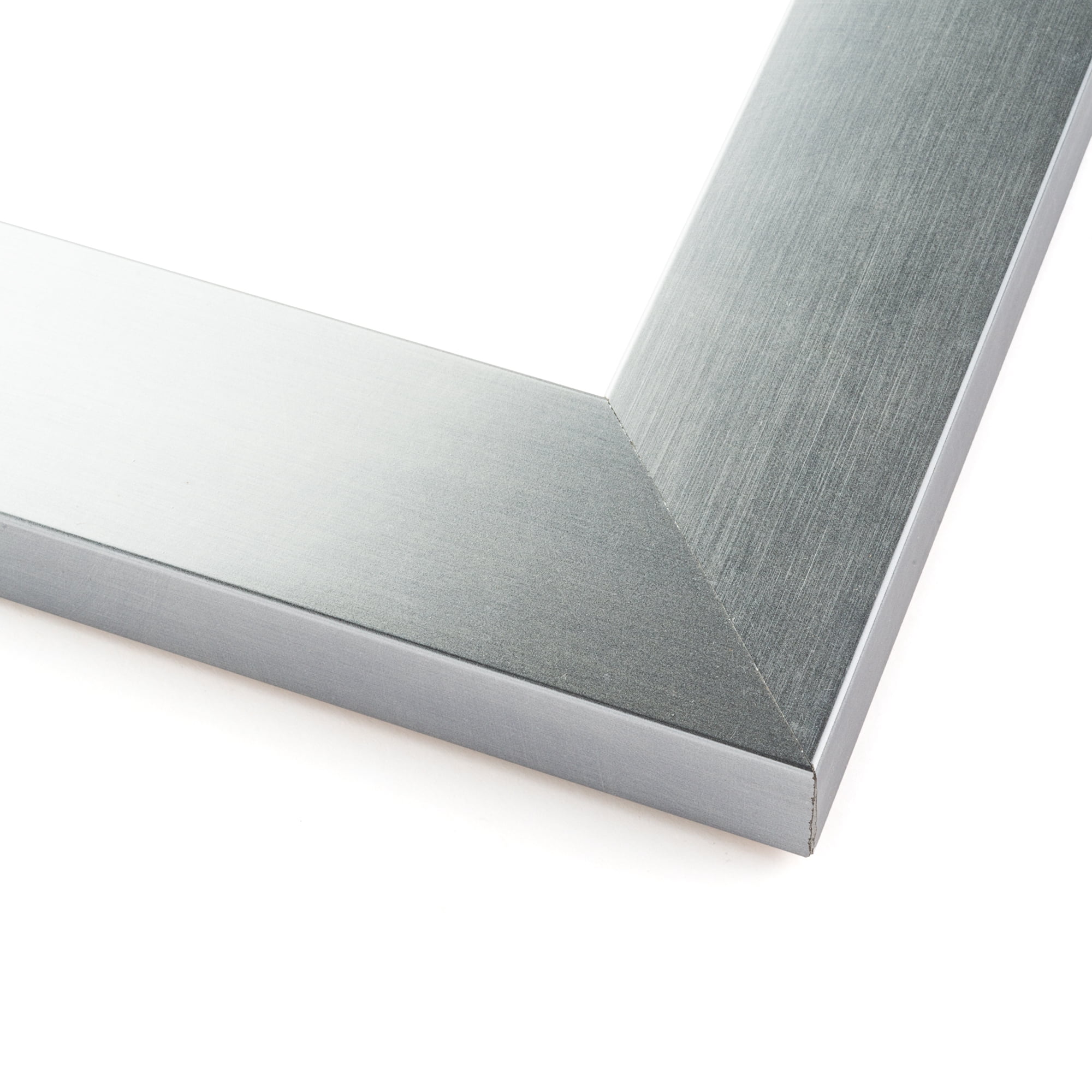 8x8 Silver Metallic Wood Frame - 'Brushed Steel' Medium - Great for ...