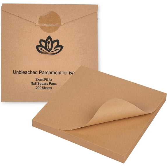 8x8 Squares (200 sheets) - Unbleached, Non-, Pre-cut Paper - Fits 8x8 ...