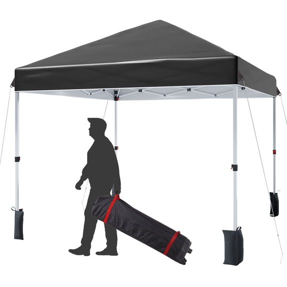 8x8 ft Canopy Tent, Portable Outdoor Pop Up Commercial Canopy Tent with ...