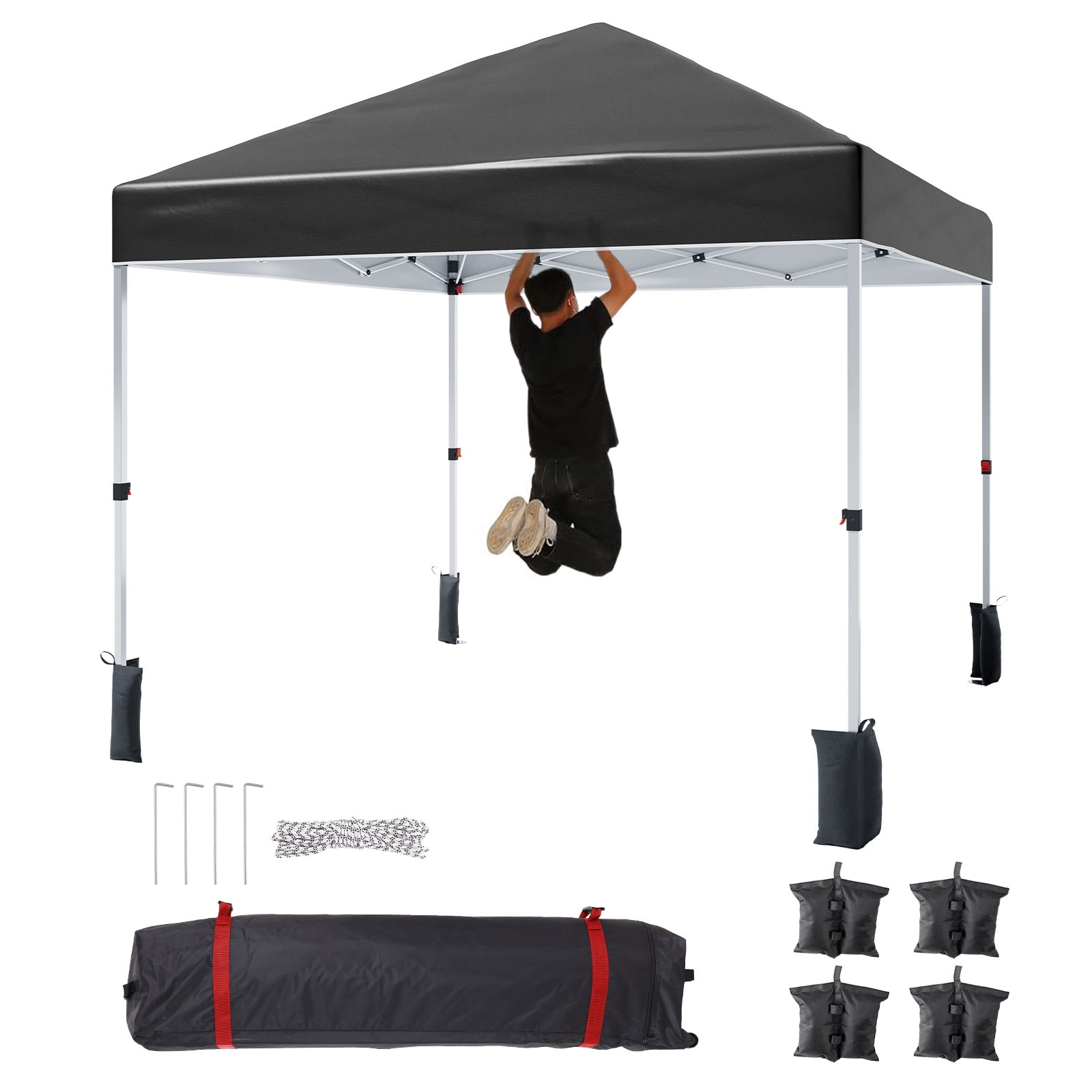 8x8 ft, Patented Center Locking Canopy Tent, Portable Outdoor Canopy ...