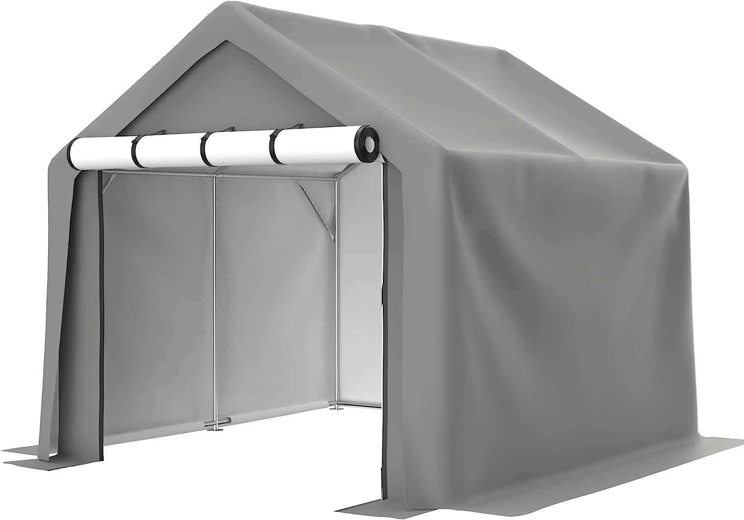 8x8 ft Portable Outdoor Storage Tent Shelter Shed, Heavy Duty Storage ...