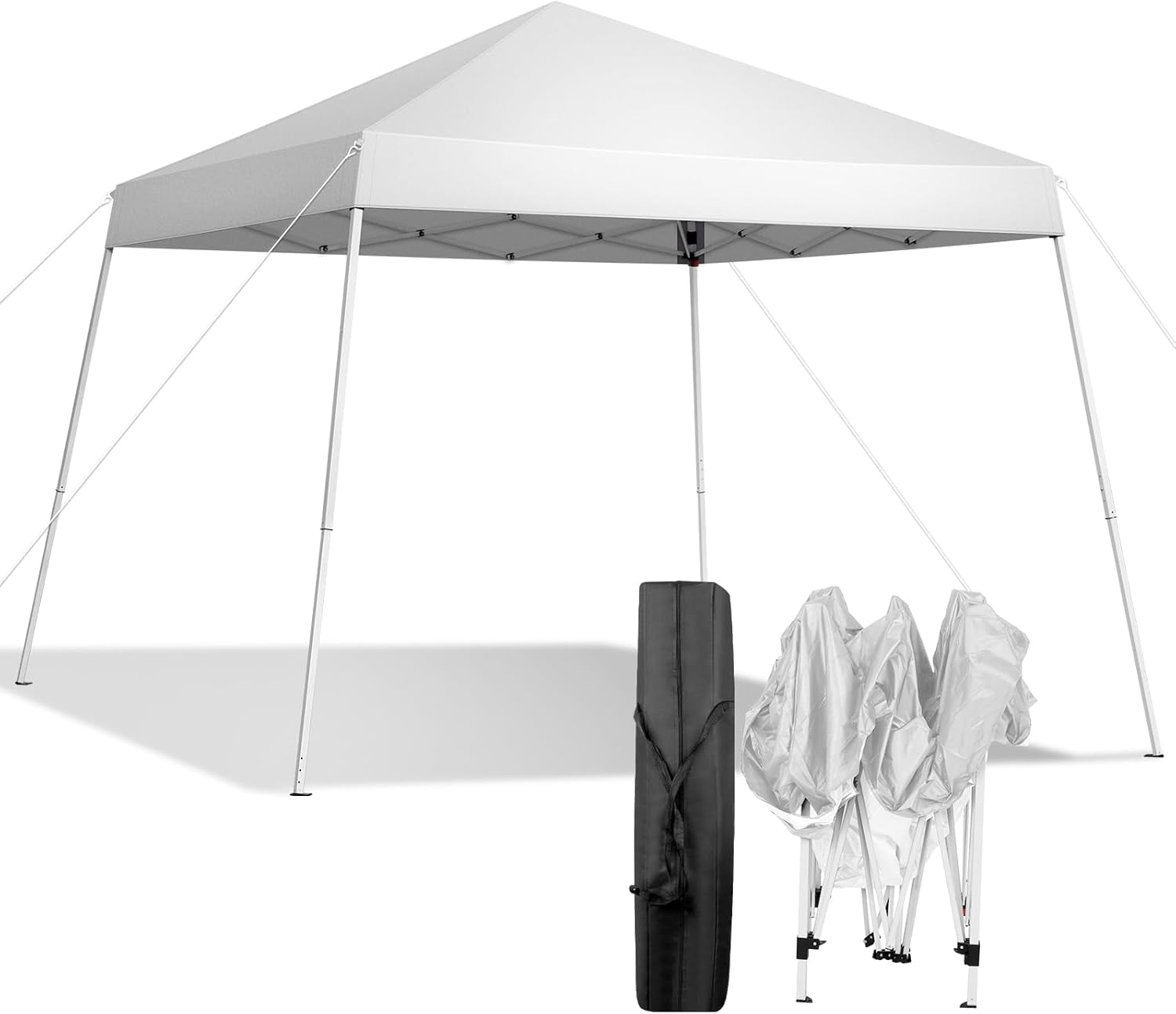 **8x8 ft pop up canopy tent, easy up outdoor tent canopy, foldable ...