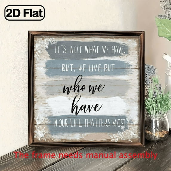 8x8 inch wooden wall sign, made of wood, 2D flat craft design, It's Not ...