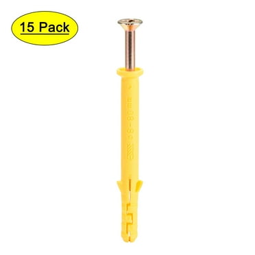 10pcs M10 Self-Tapping Phillips Screws Small Yellow Fix Screw Plug Pipe ...