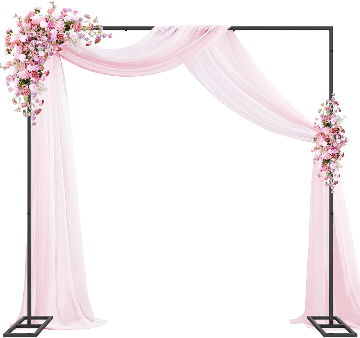 8x8FT Backdrop Stand Heavy Duty Pipe and Drape Kit with Base, Square ...