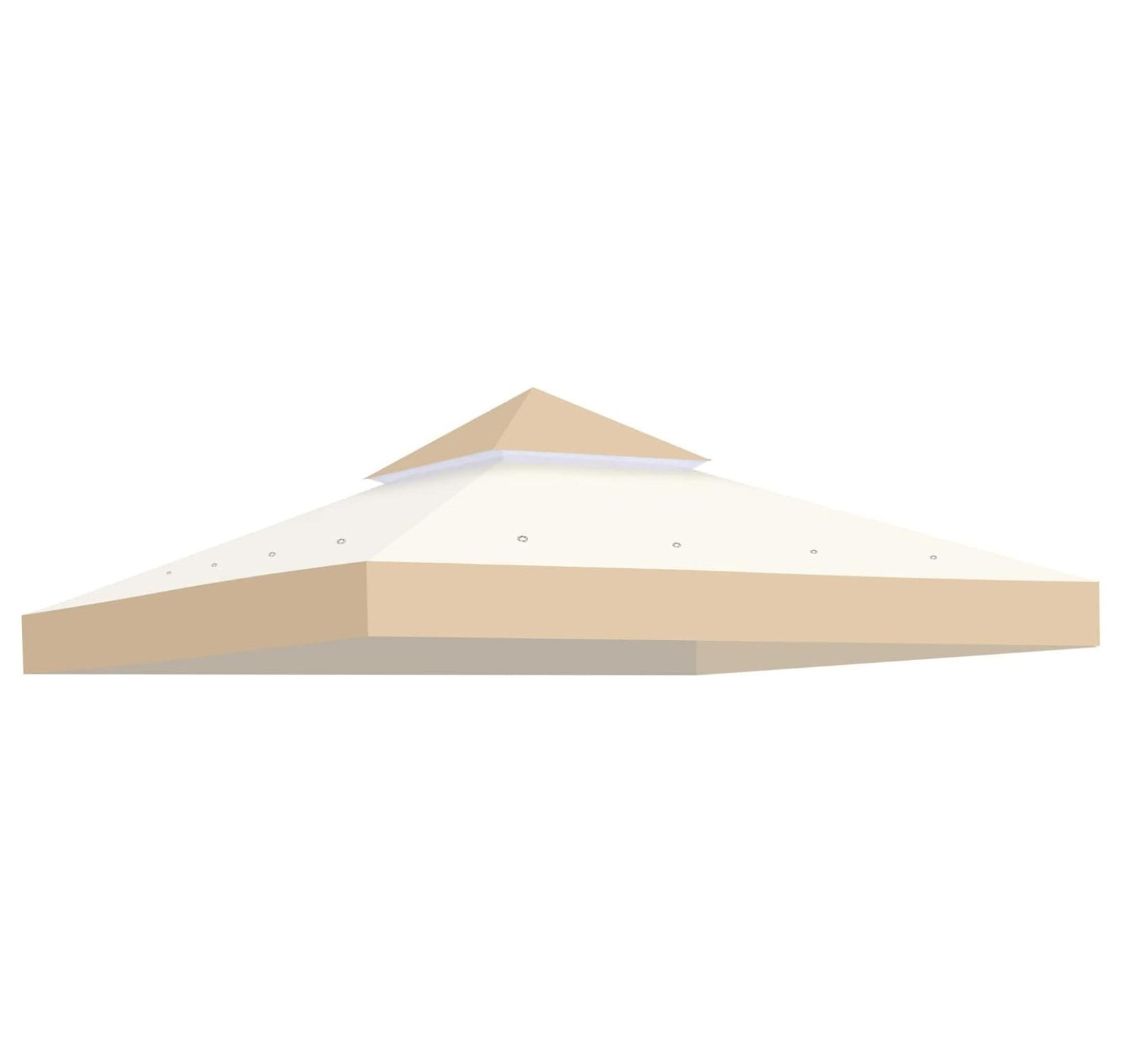 8x8Ft 2-Tier Gazebo Top Replacement UV30+ for Dual Tier Gazebo Frames ...