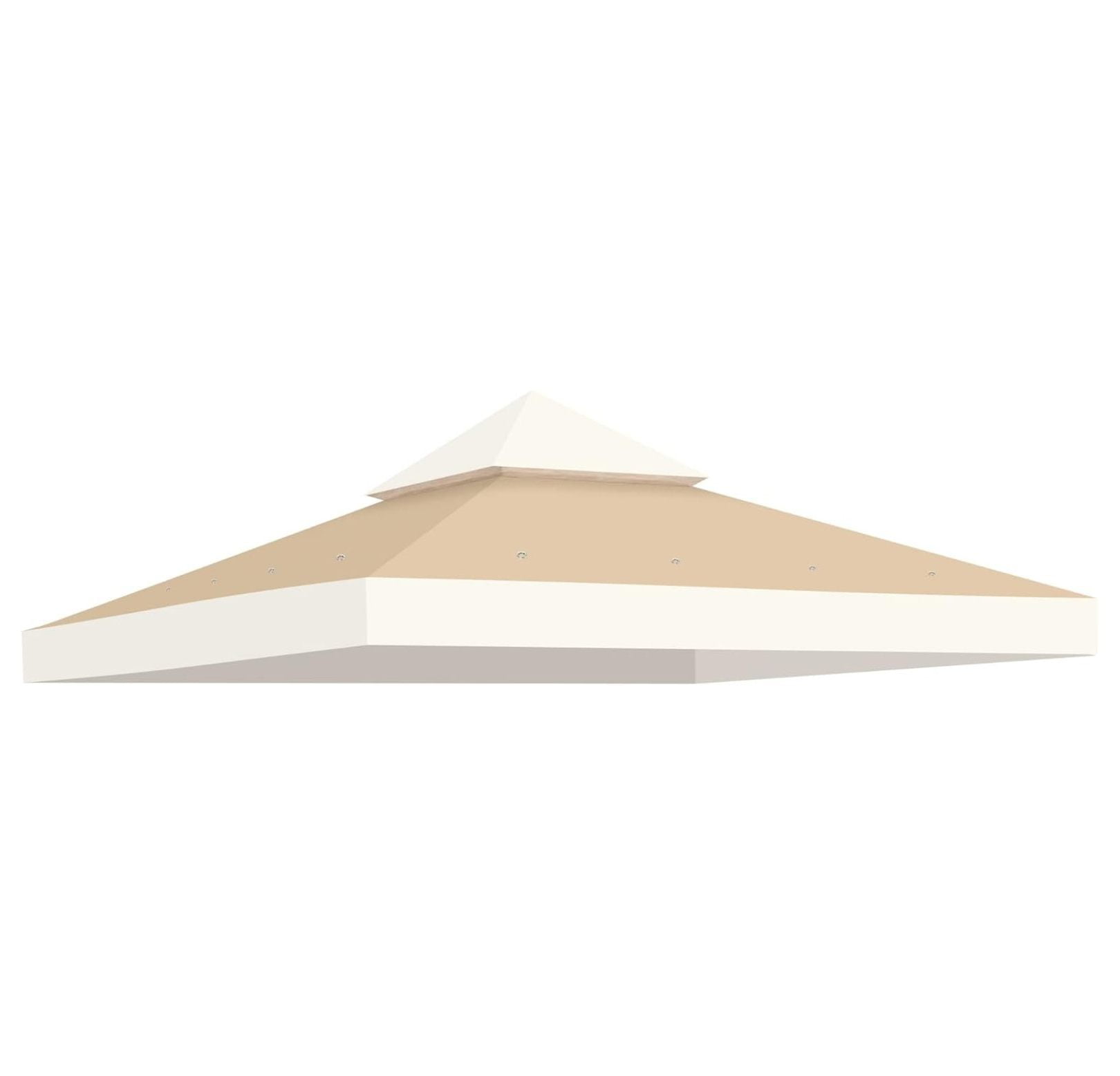 8x8Ft 2-Tier Gazebo Top Replacement UV30+ for Dual Tier Gazebo Frames ...