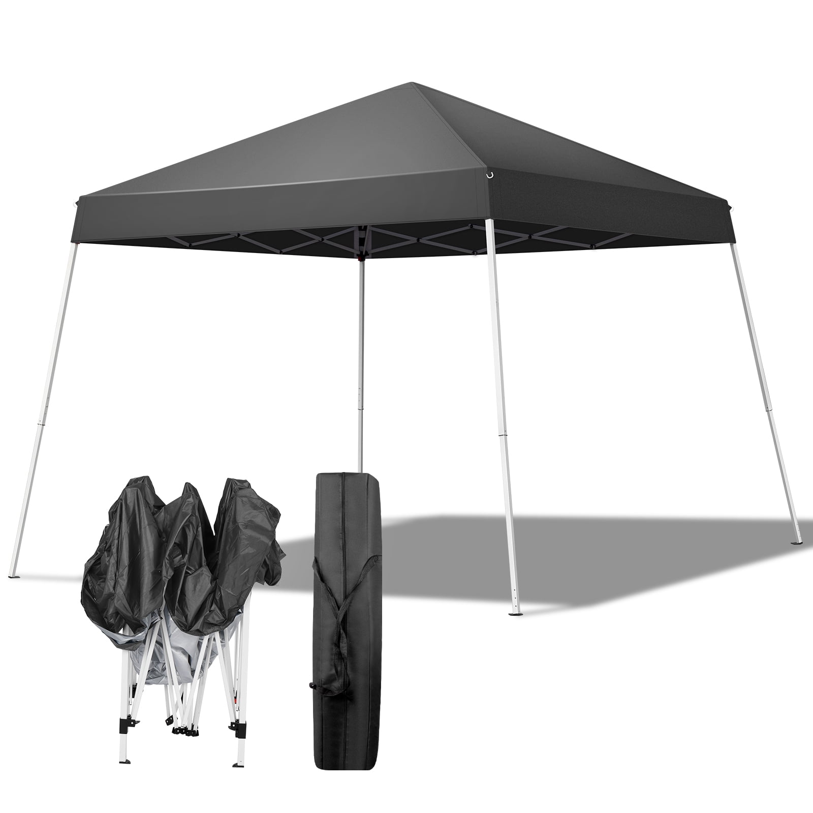 8x8ft Pop Up Canopy Tent, Outdoor Tent Canopy Foldable Portable ...