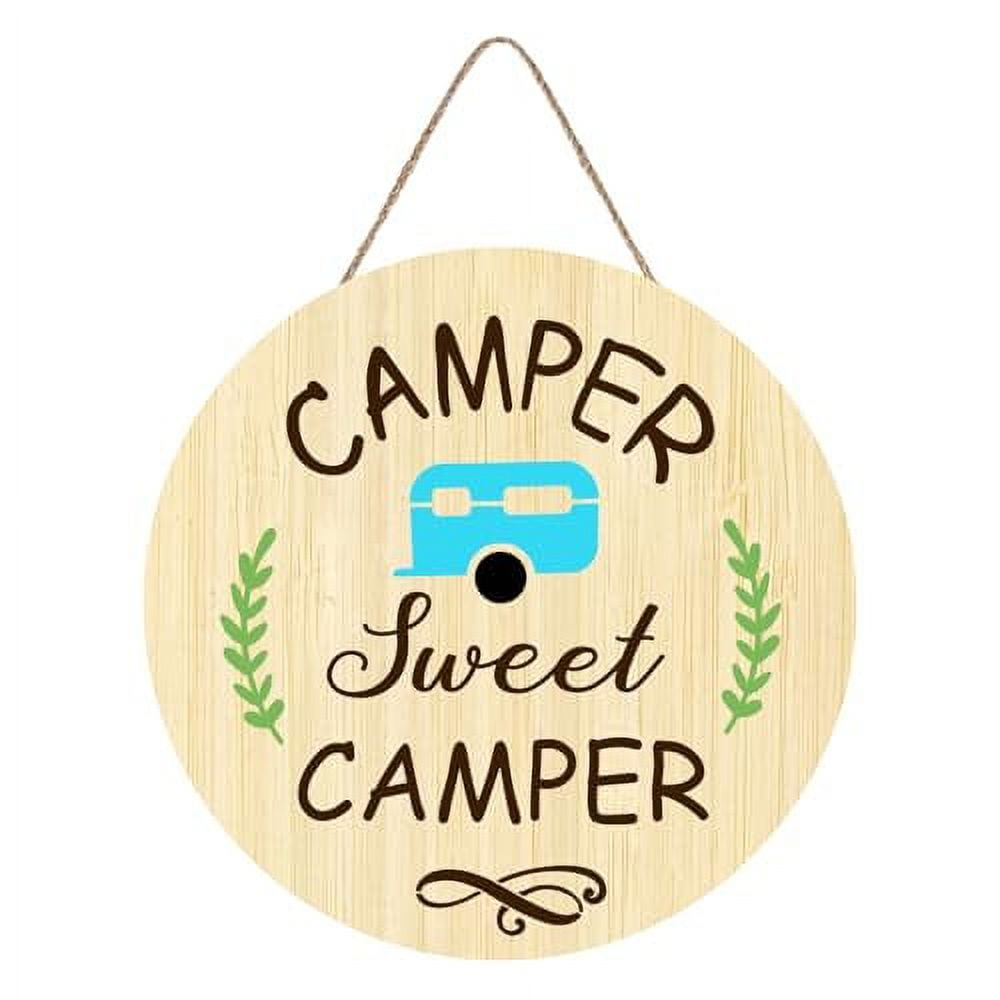 8x8inch Rustic Wall Camper Signs Camper Sweet Camper Sign Camper ...