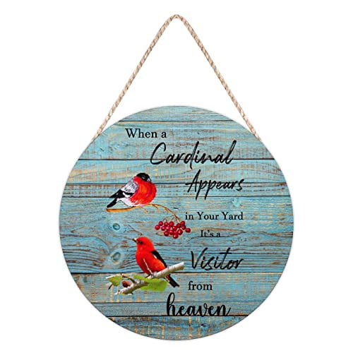 8x8inch When A Cardinal Appears in Your Yard It's A Visitor from Heaven ...