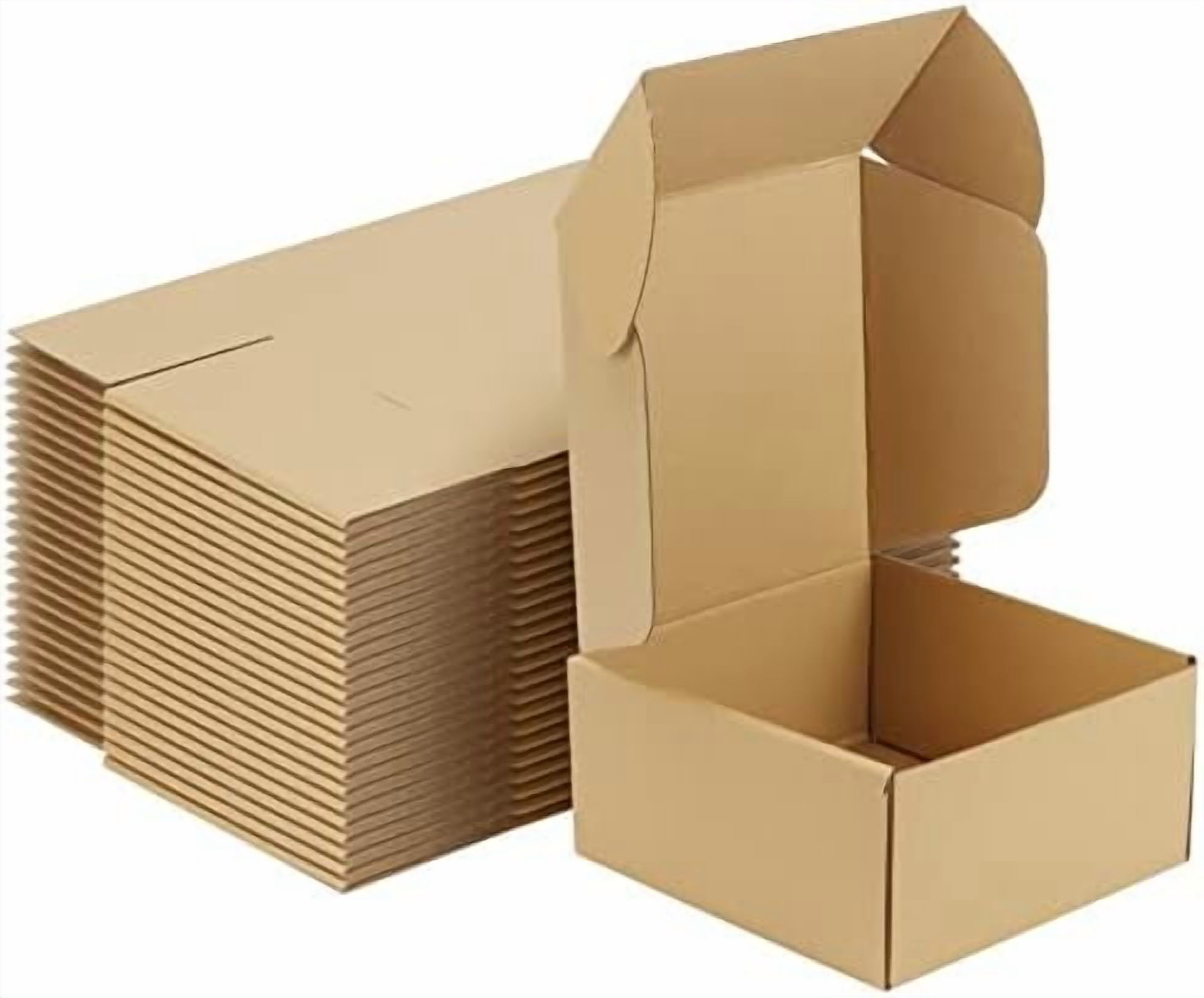 8x8x4 Inches Shipping Boxes Pack of 25, Small Corrugated Cardboard Box ...