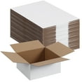 White Corrugated Cardboard 8x8x4 Shipping Boxes, Pack Of 40 - Ideal for ...