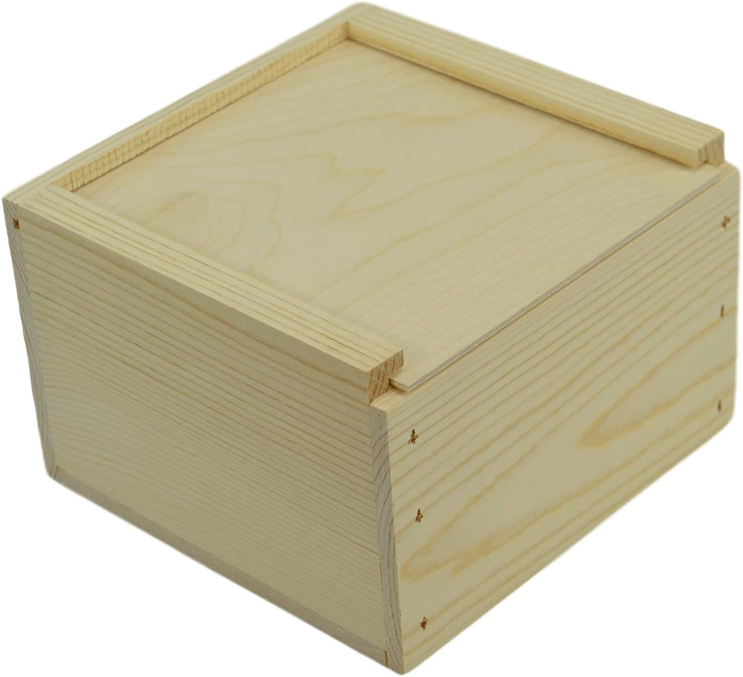 8x8x5 Wooden box with sliding lid - Walmart.com