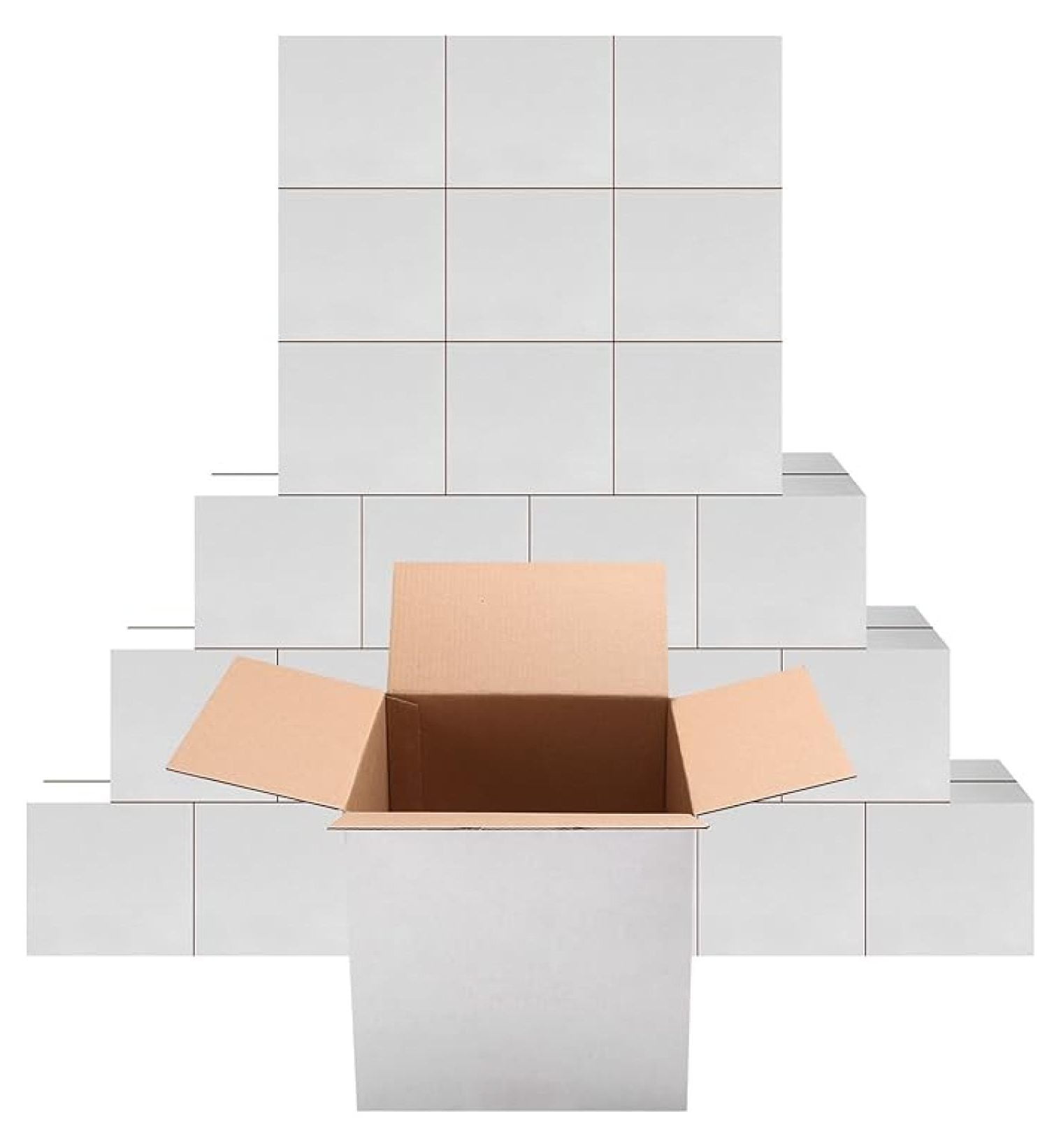 8x8x8 Shipping Boxes Set of 25, Small White Cardboard Mailer Box for ...