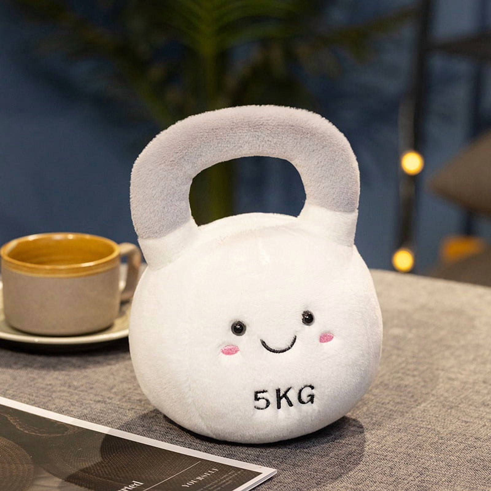 9.05in Simulated Sports Equipment Plush Pillow, Soft Kettlebell Plush ...