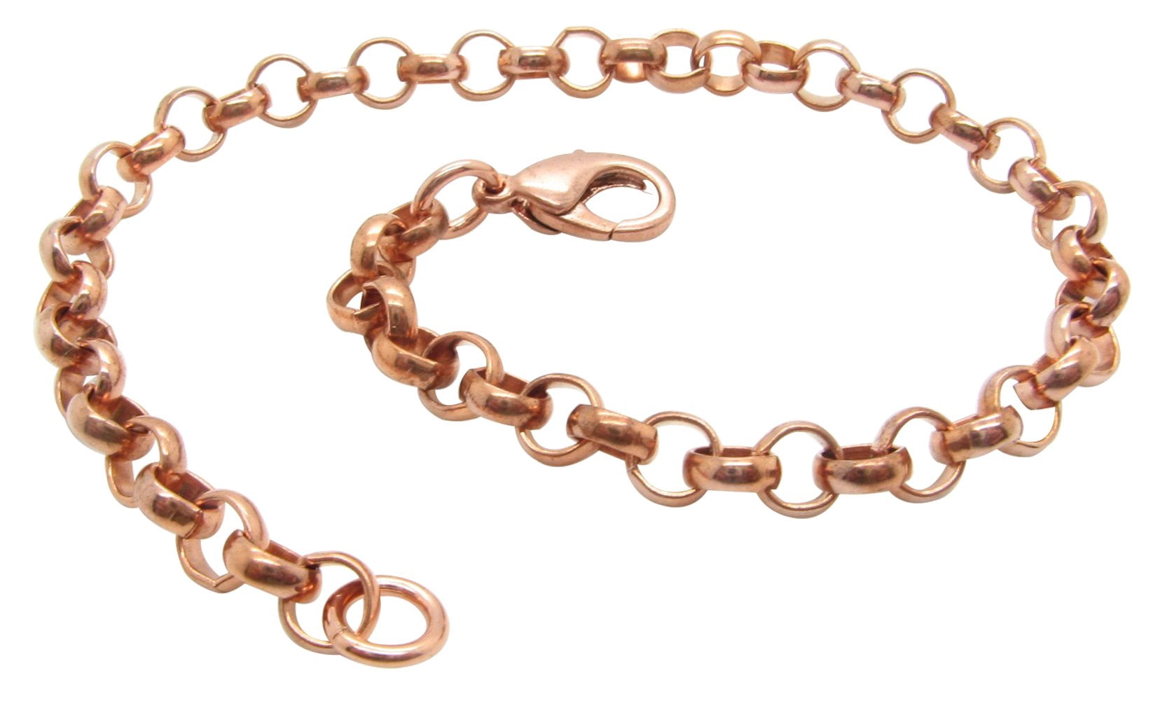 9 1/2 Inch Solid Copper Anklet, 1/4 of an inch wide, CA672G - Made in ...