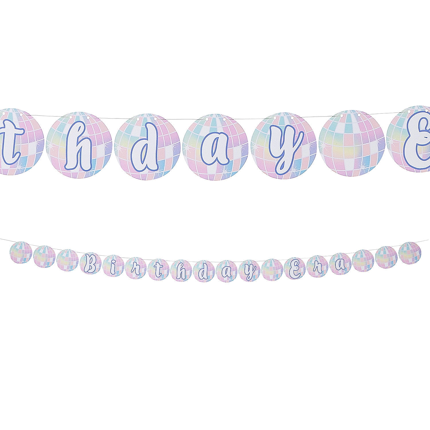 9 1/2 ft. x 5 3/4" In My Birthday Era Cardstock Garland - Walmart.com