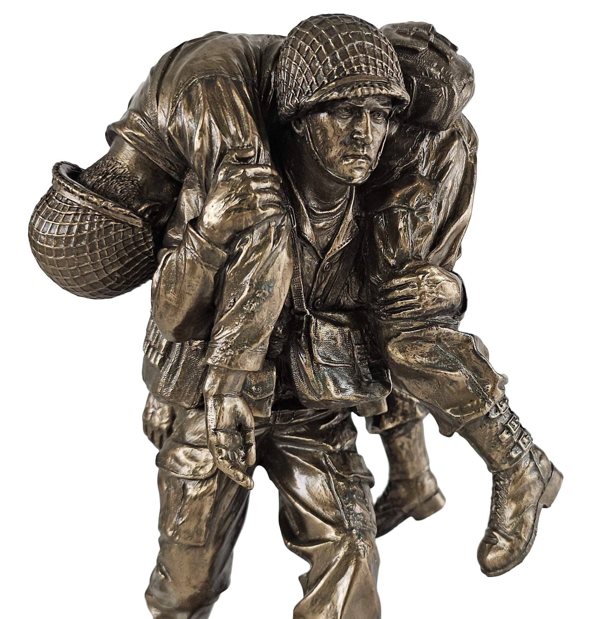 9 1/2 inch US Military No Soldier Left Behind Statue Antique Bronze ...