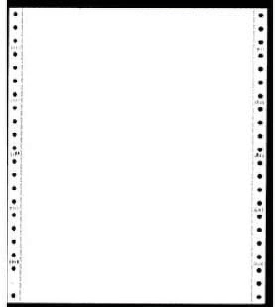 9-1/2 x 11" Dot Matrix Pinfeed Continuous Tractor Feed Computer Paper 1 ...