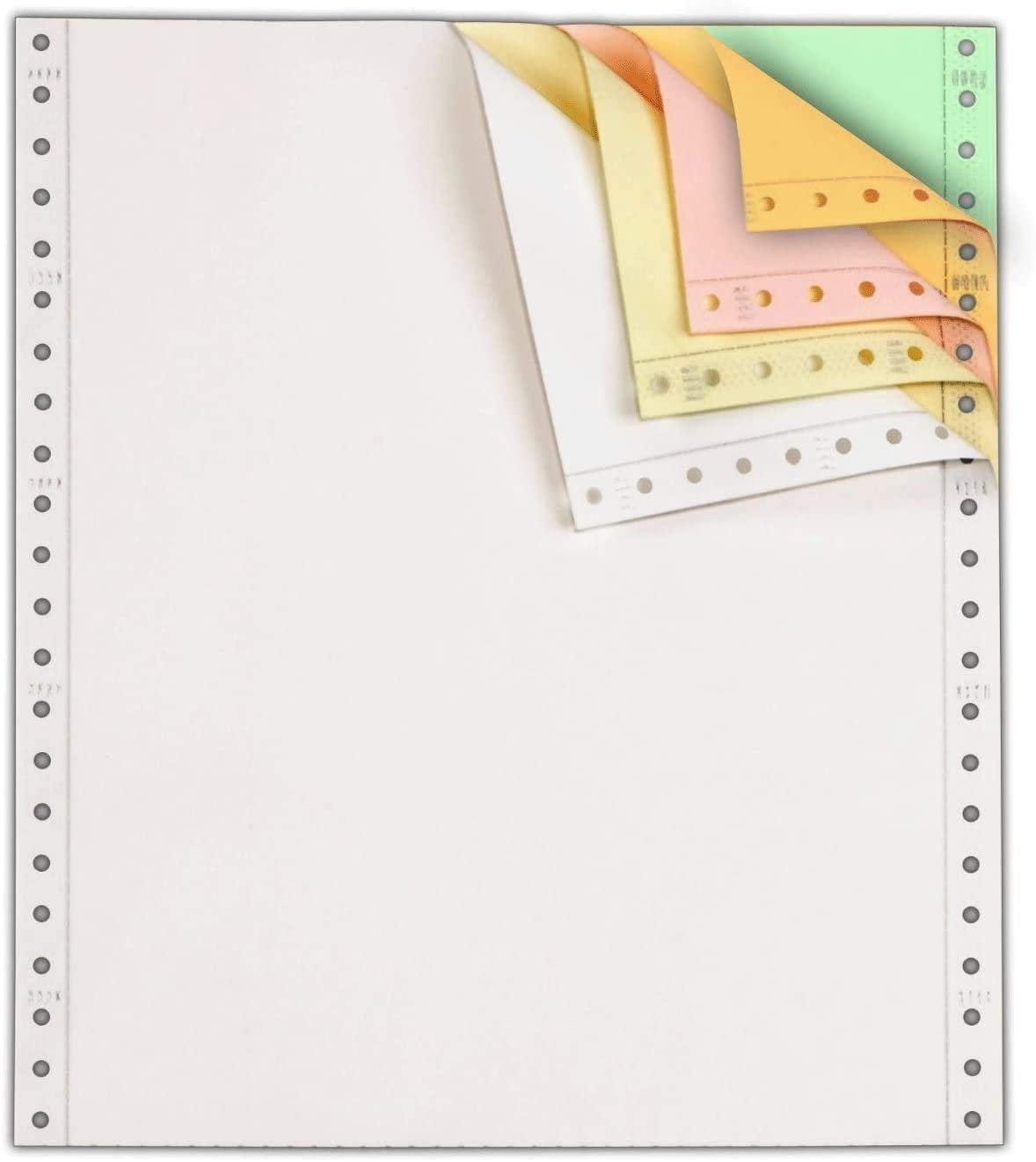 9-1/2 x 11" Dot Matrix Pinfeed Continuous Tractor Feed Computer Paper 5 ...