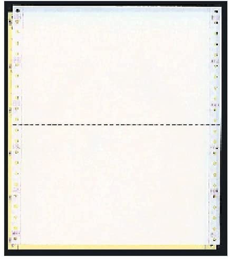 9-1/2 x 5-1/2 Dot Matrix Pinfeed Computer Paper Scale Tickets White ...