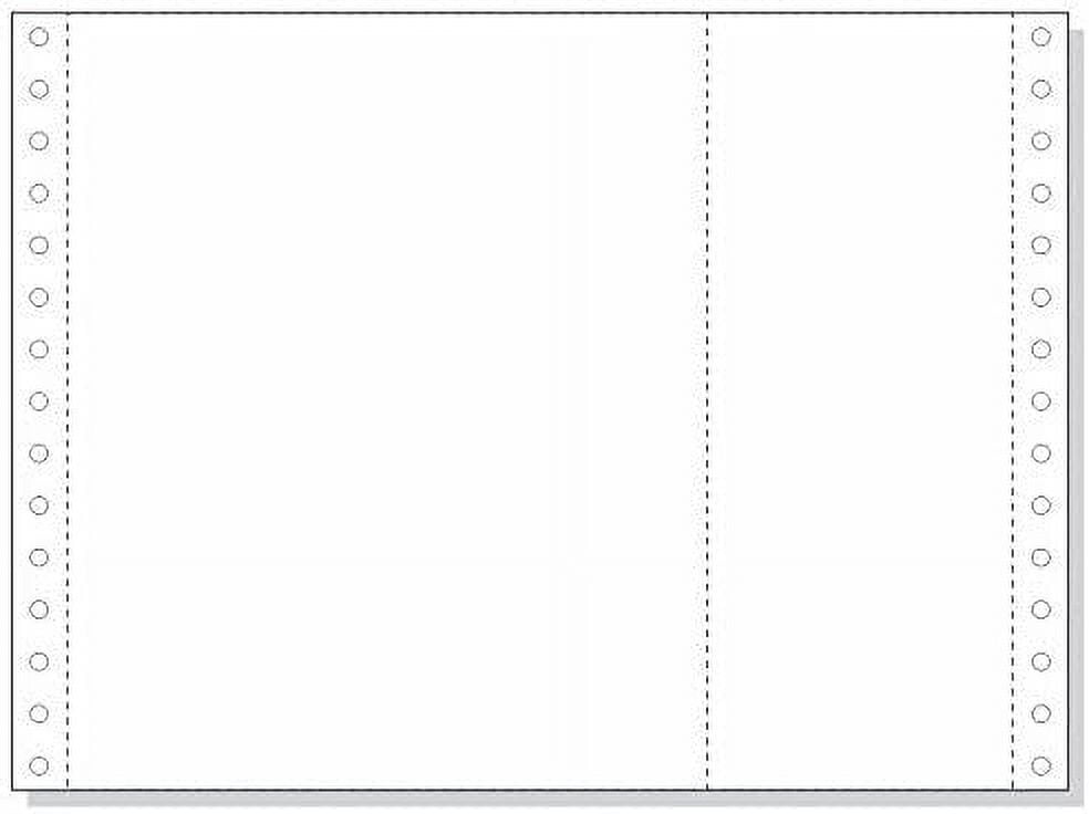 9-1/2 x 7" 1 Part Continuous Paper with Extra Vertical Perforation ...
