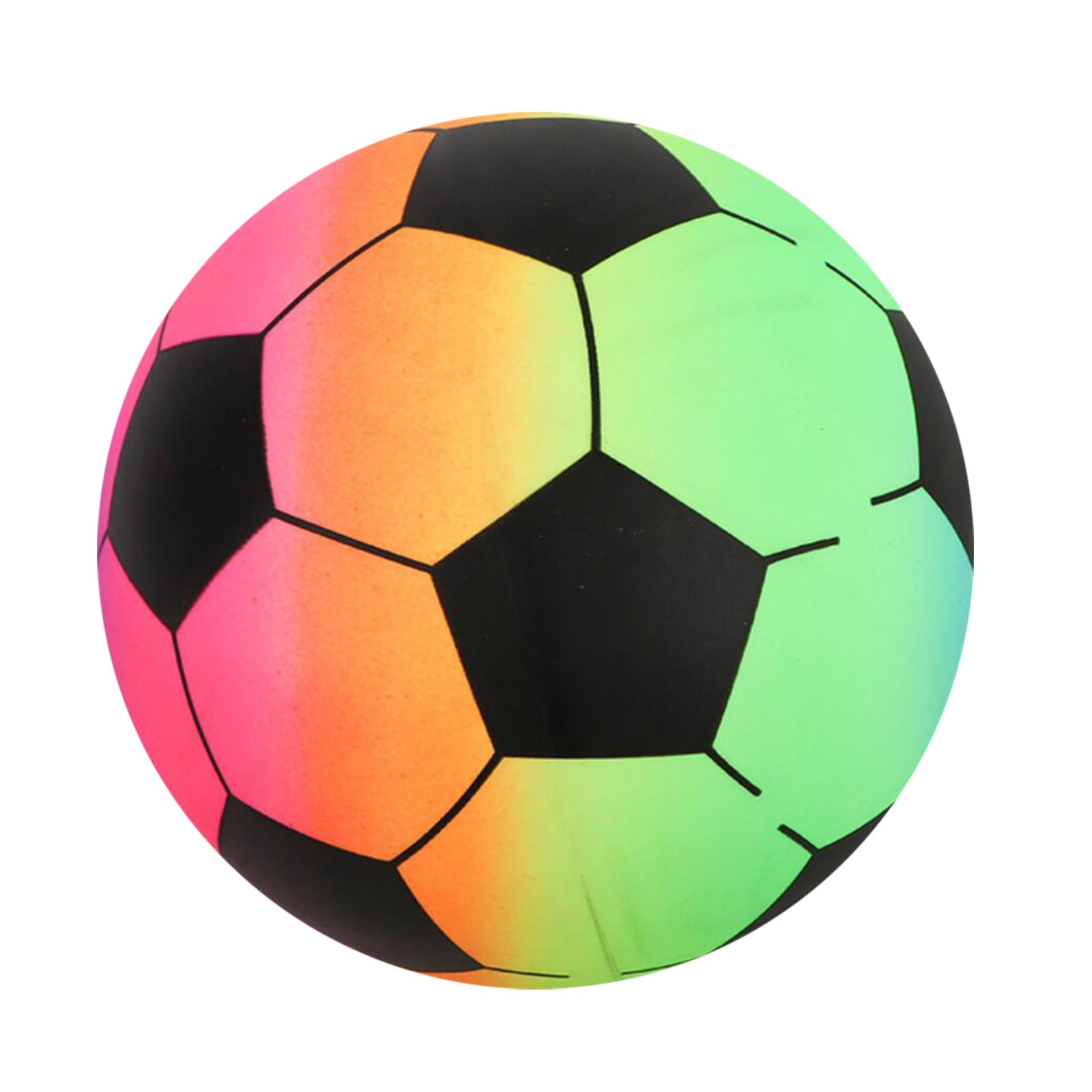 9.1'' Rainbow Playground Ball for Kids, Bouncy Kick Ball for Backyard ...