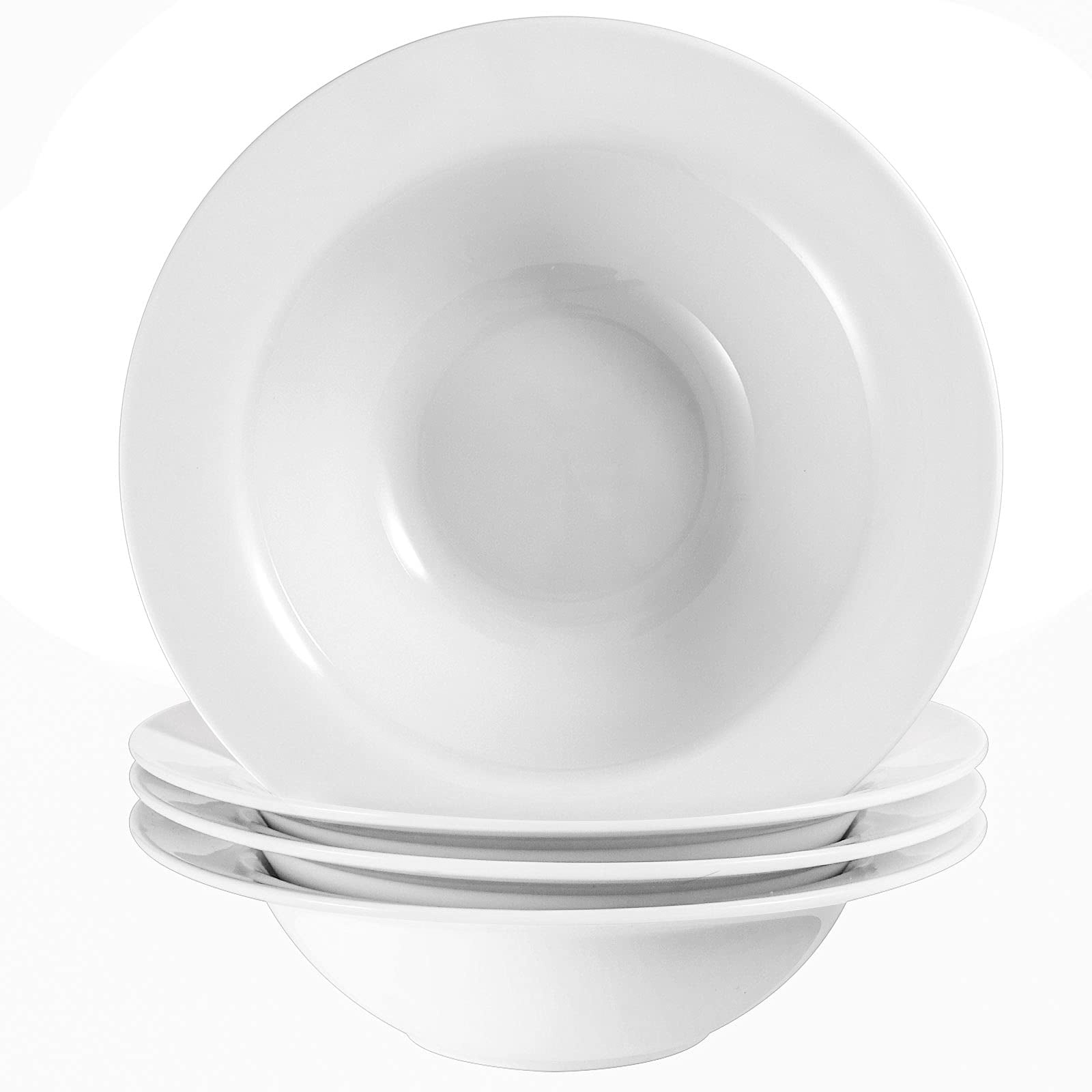 9.1 inch Ceramic Serving Bowl Set, 4 Count 22 Oz, Pasta Soup Cereal ...