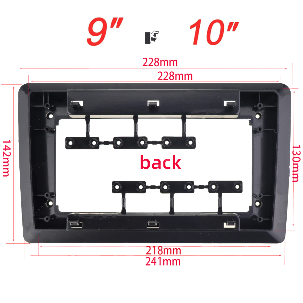 9'' 10'' to 7'' Car Radio Frame For Universal 2 Din Android Player ...